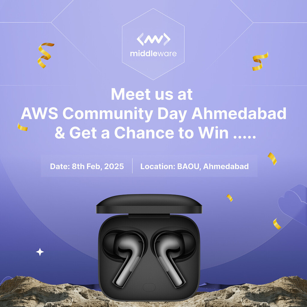 AWS Community Day Ahmedabad 2025 - Meetups and Events - Middleware